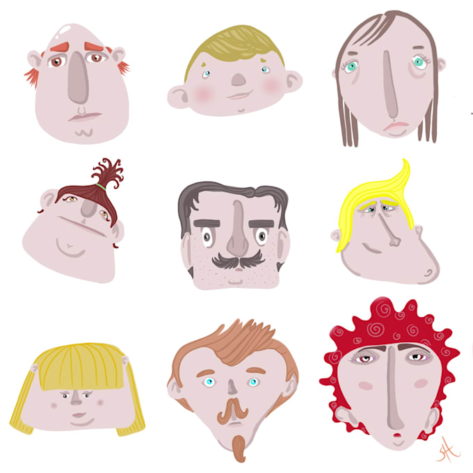 Design a collage with 9 similar icons or elements by Saraghahn | Fiverr