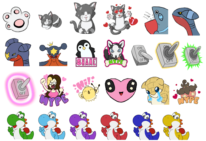 Create twitch emote and badges by Okiedokieart | Fiverr Create twitch emote and badges by Okiedokieart | Fiverr
