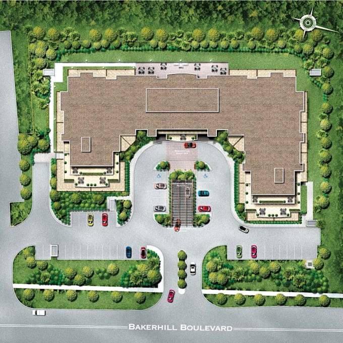 Design architecture site plan and landscape plan in 2d and 3d for site ...
