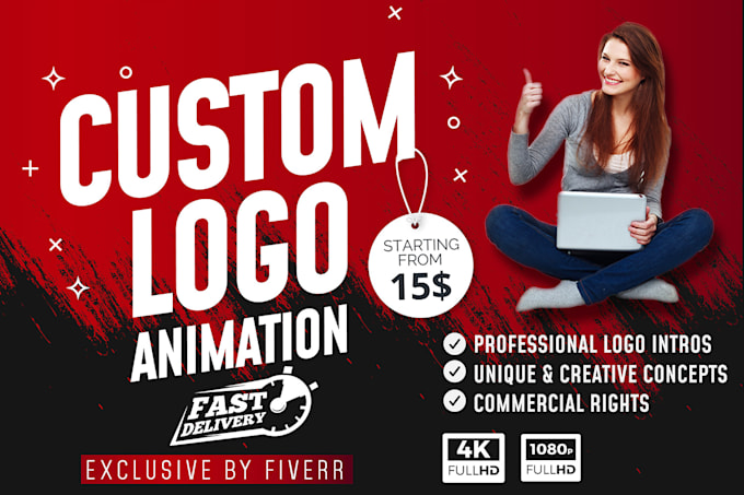 Create a custom logo animation professionally by Ichokhan | Fiverr
