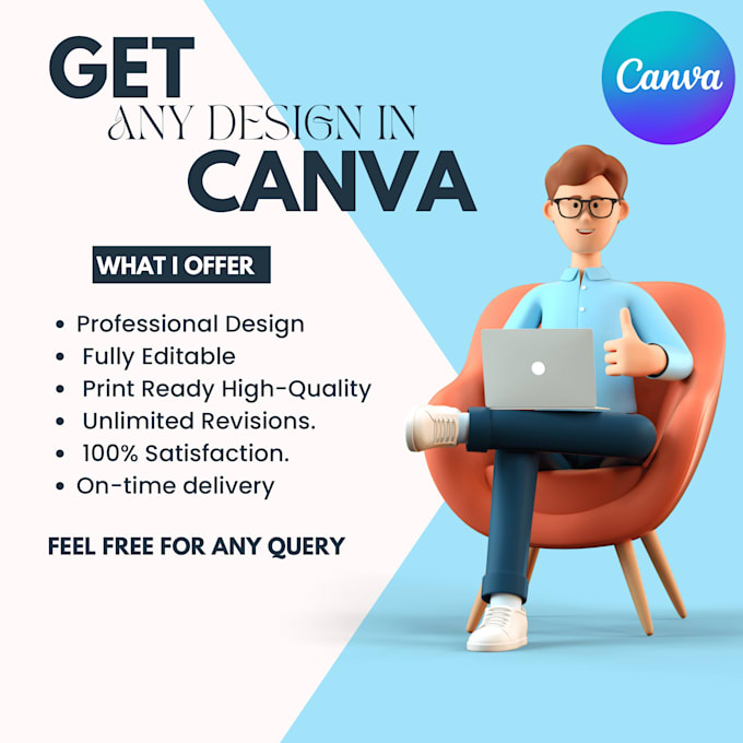 Create any designs by using canva by Aliyamaqsood | Fiverr