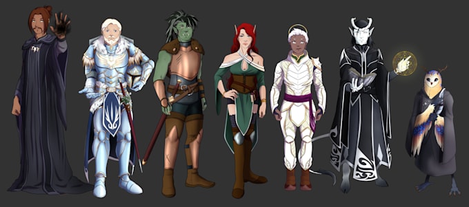 Bring your dnd character to life by Erin_chon | Fiverr