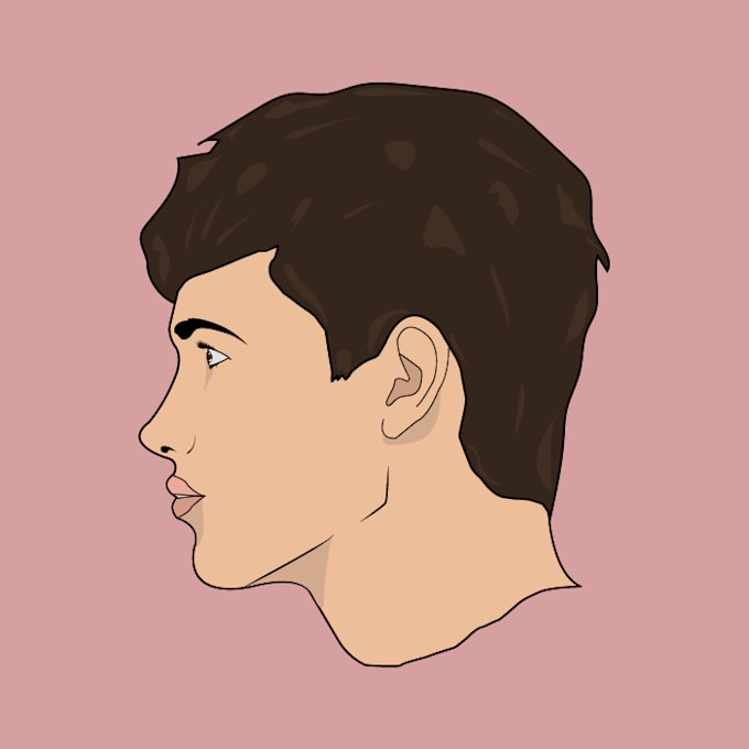 how to draw a person looking sideways