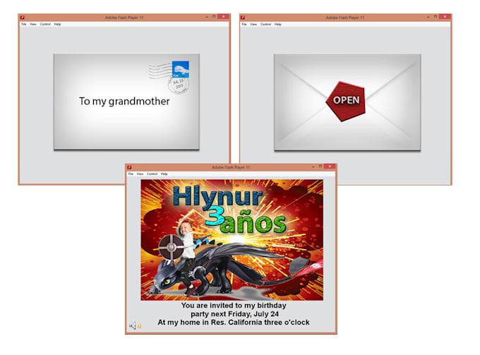 Interactive digital invitation card by Peturfoto | Fiverr