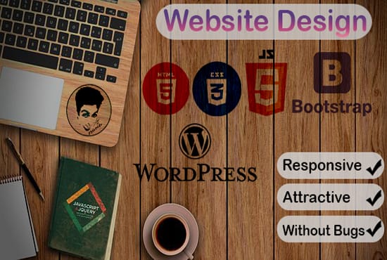 Do Attractive Website Design Using Htmlcss Bootstrapjava Script 6738