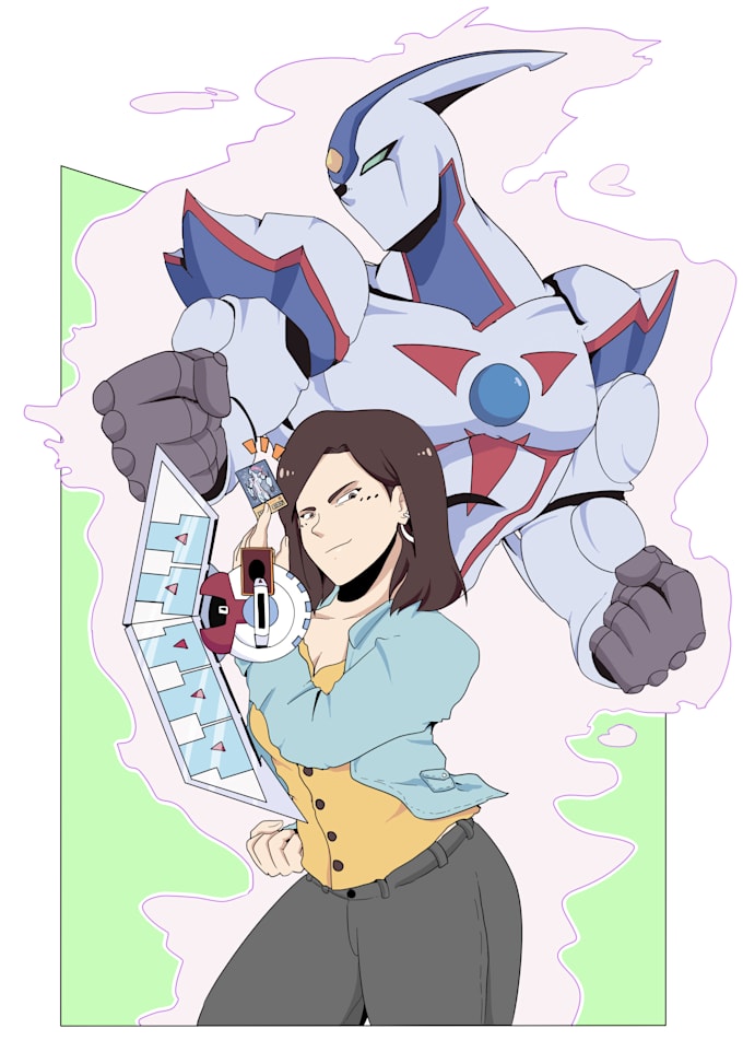 Draw an anime half body design for you by Hairocroto | Fiverr