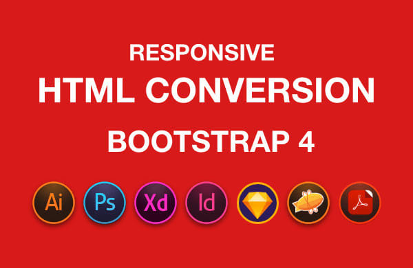 Convert xd, sketch, psd to html responsive bootstrap 4 by Umrokhan | Fiverr Convert xd, sketch, psd to html responsive bootstrap 4 by Umrokhan | Fiverr