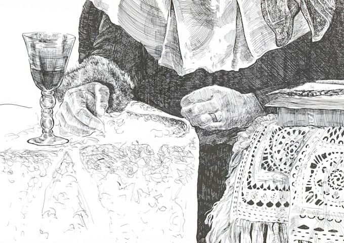 Create traditional ink drawings for you by Rinkka | Fiverr