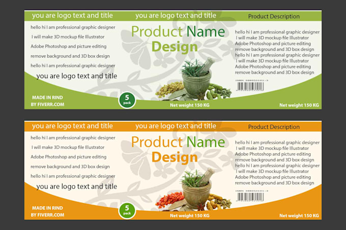 Design professional label design for your product by Rindali | Fiverr