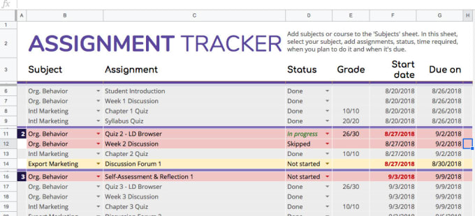 Create Custom Visually Appealing Excel Sheets By Collectedorg Fiverr