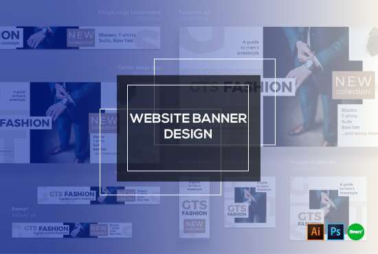 Design a professional eye catching banner for your website by ...