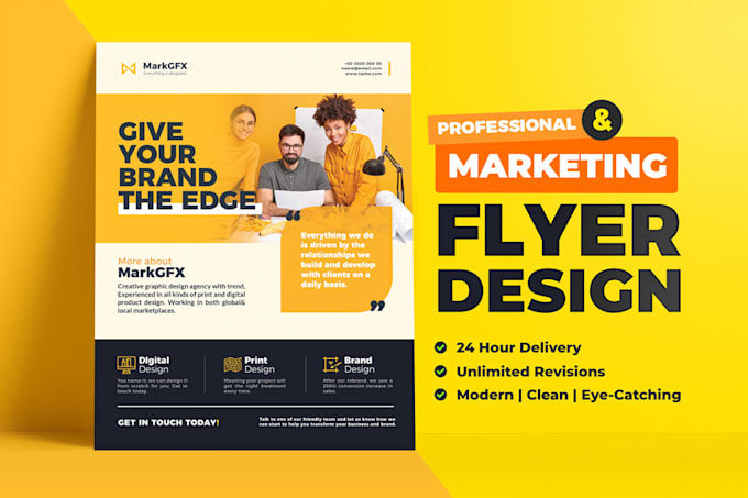 creative graphic design flyer