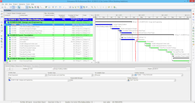 Create a construction project schedule and baseline by Mahmoudanwar614 ...