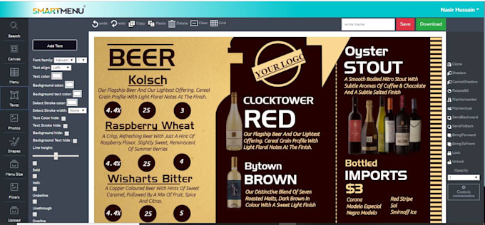 Create html5 canvas project web editor with fabric js by Nasir0347 | Fiverr