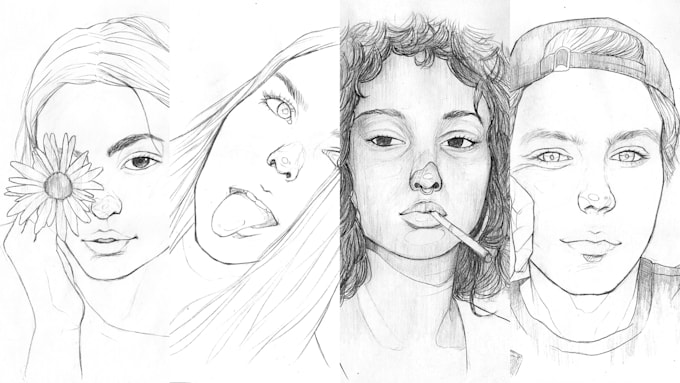 Draw an unique portrait from your photo by Guillemm | Fiverr