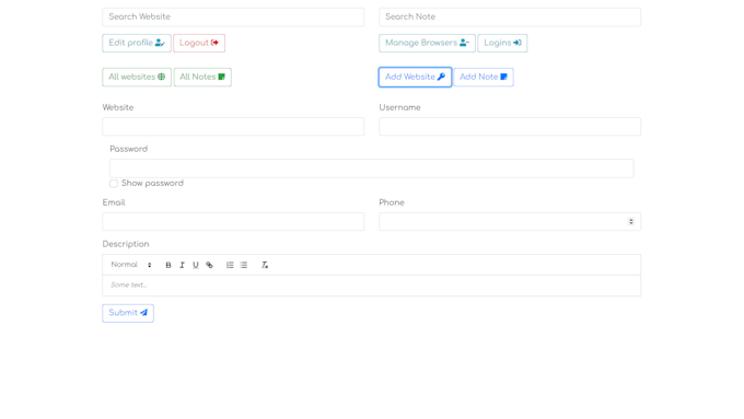 Make password and important notes manager by Classicn | Fiverr