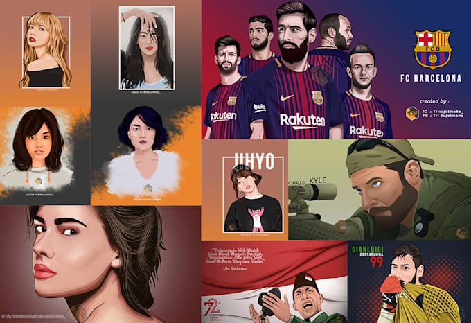 Draw your photo into a vector detail version by Brthree | Fiverr