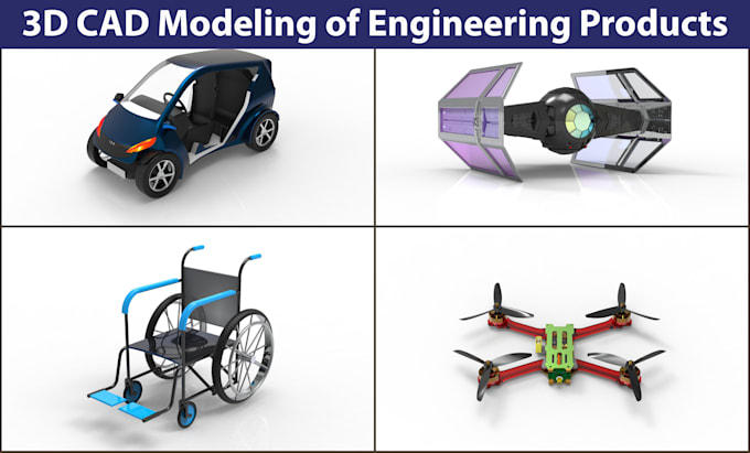 Do 3d cad model, product design, 3d drawings and 3d rendering by Cad ...