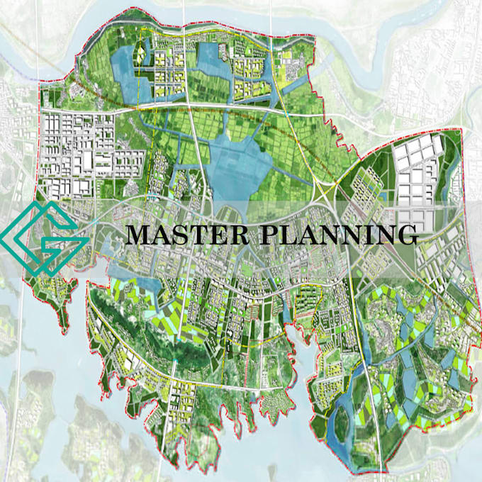 Render concept master plan, town plans, site planning for real estate ...