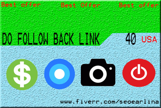 Provide 40 usa back link by Seoearlina | Fiverr