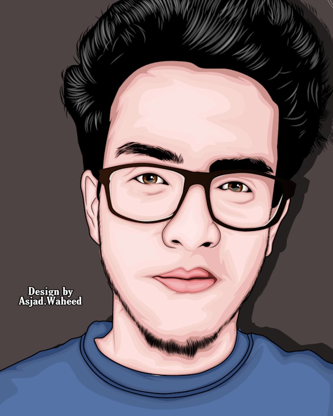 Make a cartoon portrait for social media and profile picture by ...
