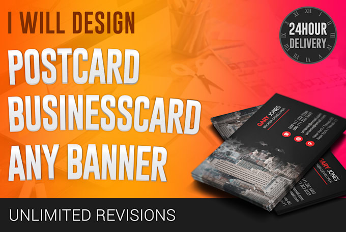 Create unique post card, business card, banner, flyer design by ...