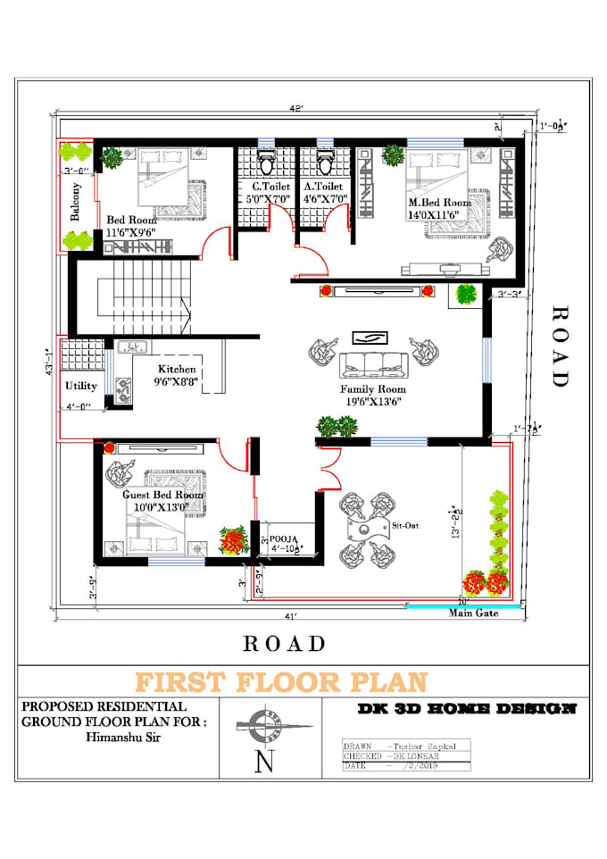 2d House Design Exterior