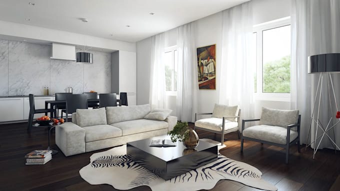 Create realistic interior renderings by Atelierthd | Fiverr