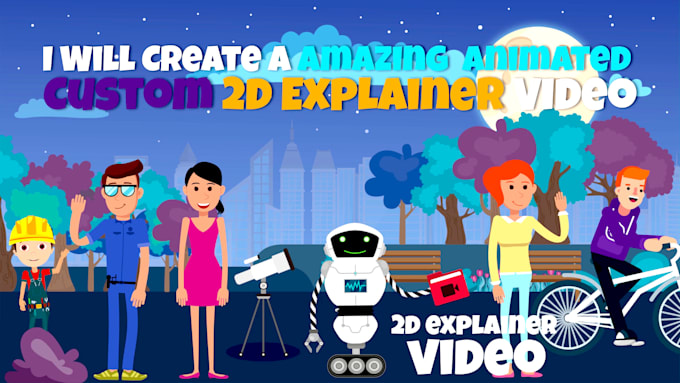 Create a amazing animated custom 2d explainer video by Motion_wala | Fiverr