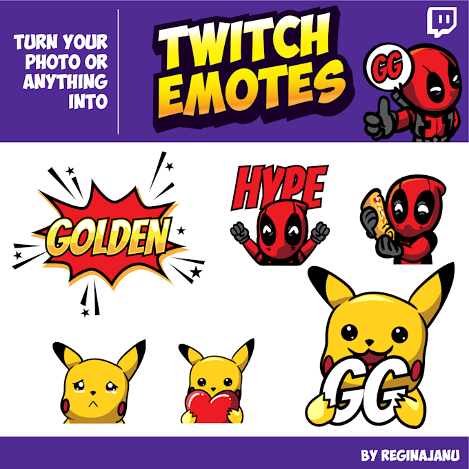 Create awesome twitch emotes and sub badges only in one day by ...