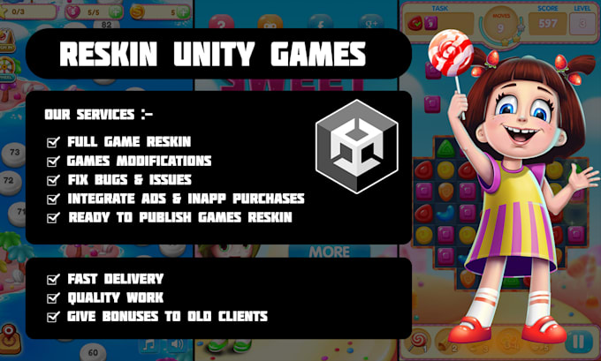 Do modifications, reskin and fix issues in unity3d games by ...