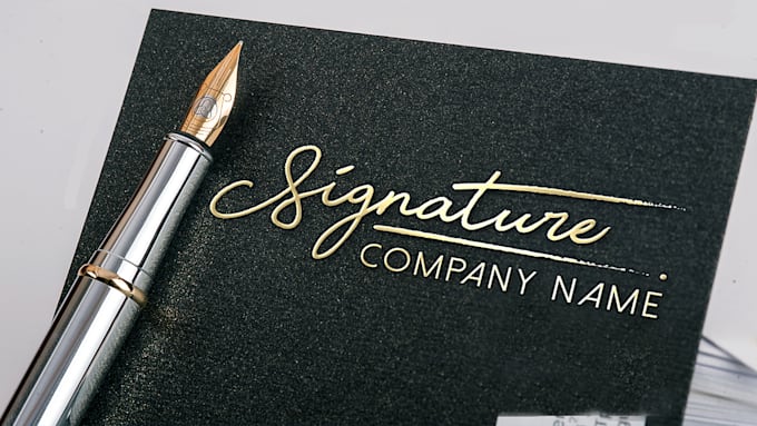 Design outstanding professional signature logo by Selfengineer | Fiverr