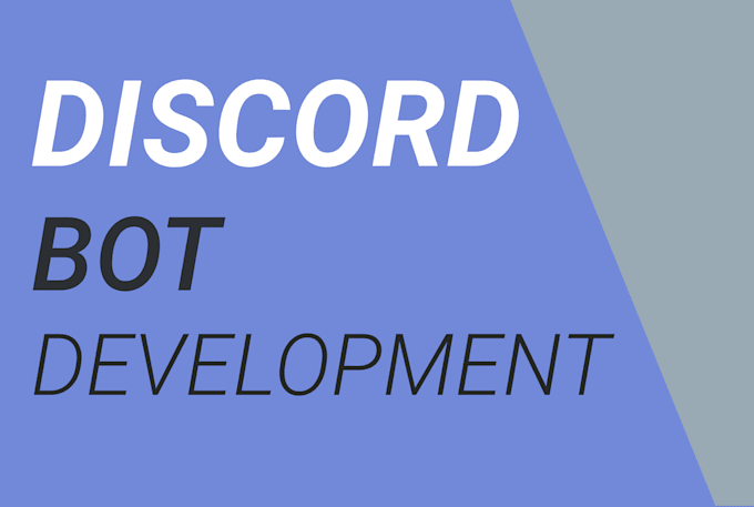 Develop custom discord chatbots by Matejalasan | Fiverr Develop custom discord chatbots by Matejalasan | Fiverr