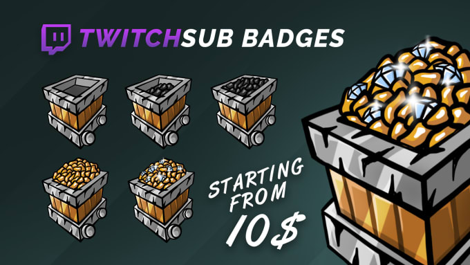 Design custom twitch subscriber badges by Vladamm | Fiverr Design custom twitch subscriber badges by Vladamm | Fiverr