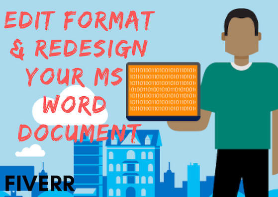 Expertly format, edit and redesign ms word document for you by ...