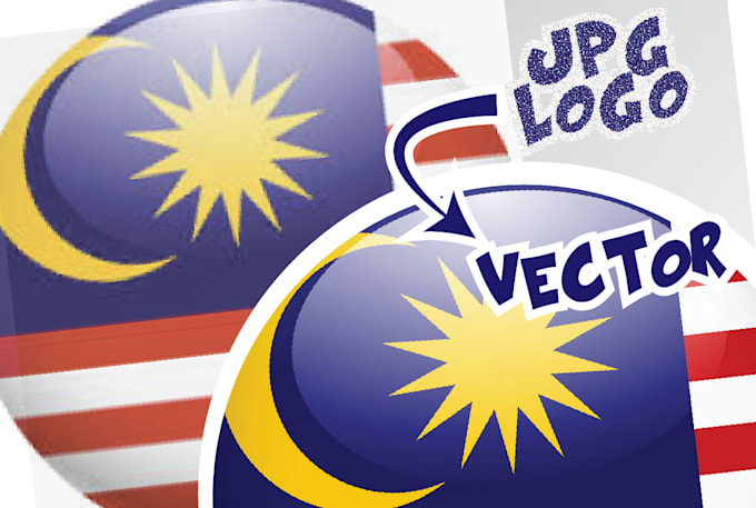 Vectorise your jpeg logo by Mohdaudaman | Fiverr
