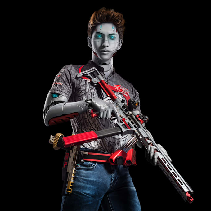 Transform your photo into cyberpunk realistic robot cyborg by ...