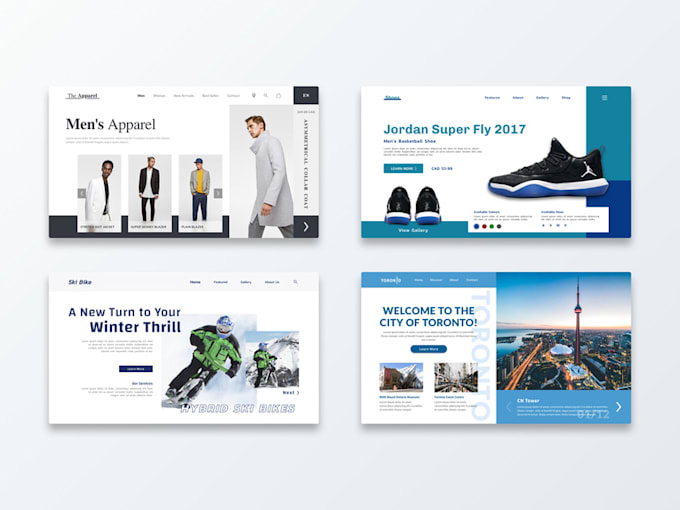 Create a nice website with unique design for your business by Osemeke89 ...