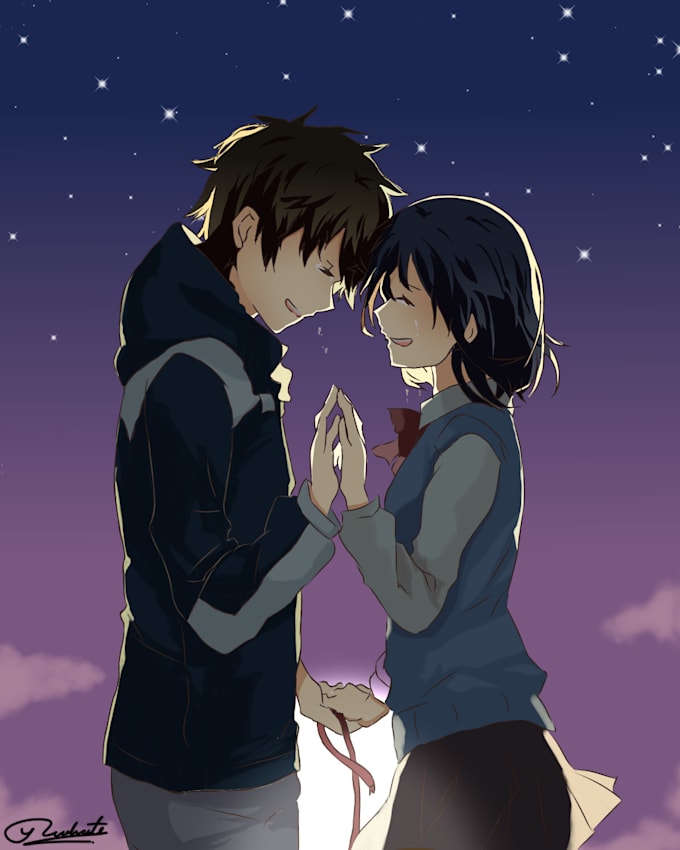 Be pleased to do digital anime illustration by Animeartwork | Fiverr