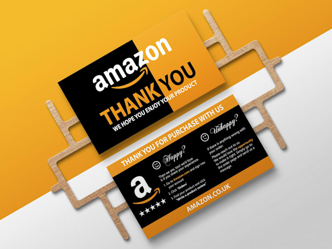 Design amazon thank you card,product insert within 3 hours by Ronald ...