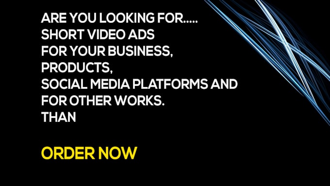 Create professional short video ads by Fazlyrabby98 | Fiverr