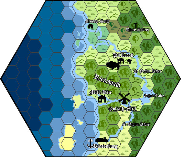 Draw you a hex map by Anarchydice | Fiverr