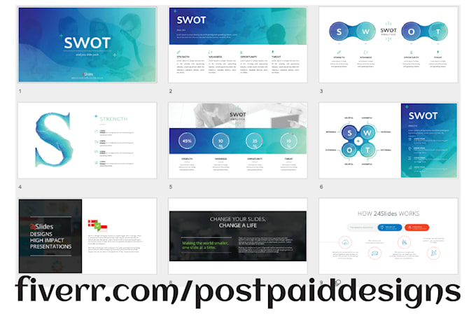 Design professional powerpoint presentations by Postpaiddesigns | Fiverr