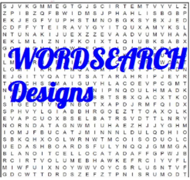 Design 4 custom word searches by Elliothecreater | Fiverr