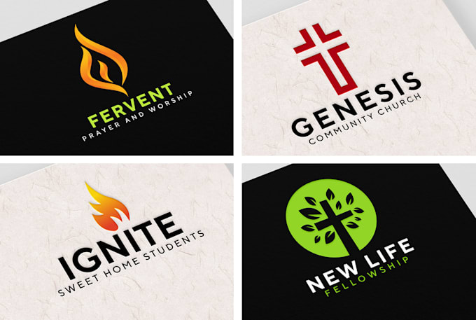 Design your creative minimalist church logo by Wpmithun | Fiverr