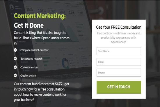 Create a standard landing page by Tushar_karmakar | Fiverr