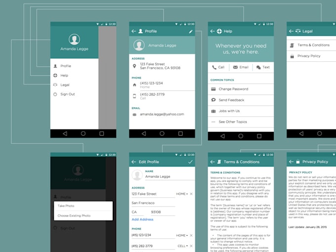 Design amazing mobile app wireframes by Zeeshan_langah | Fiverr