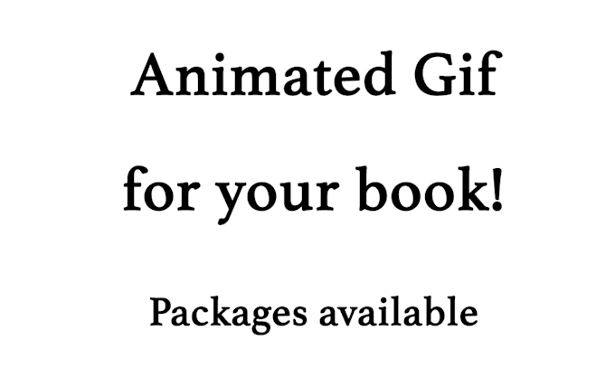 Create a gif for your book by Pookie85 | Fiverr