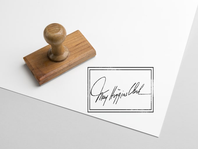 Make a stamp design from your signature within 24 hours by ...