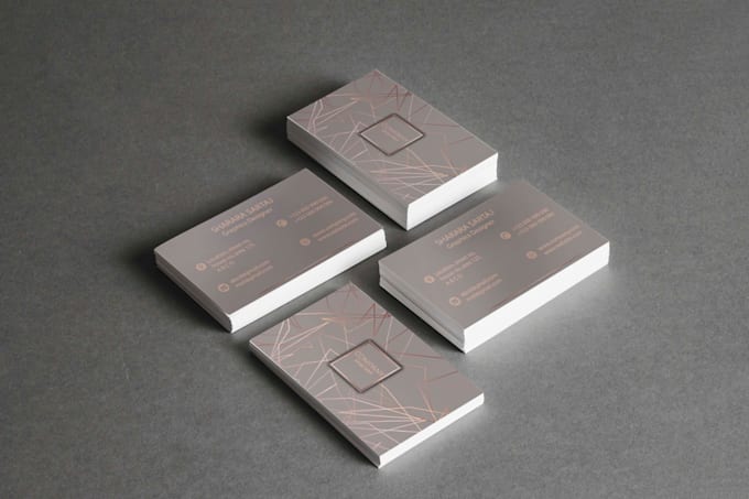 Design creative, stylish looking print ready business card by Sharara ...